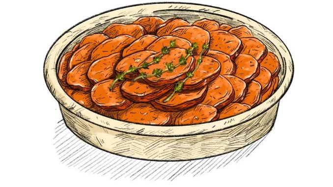 Recipe for Spiced Sweet Potato Anna from Club House