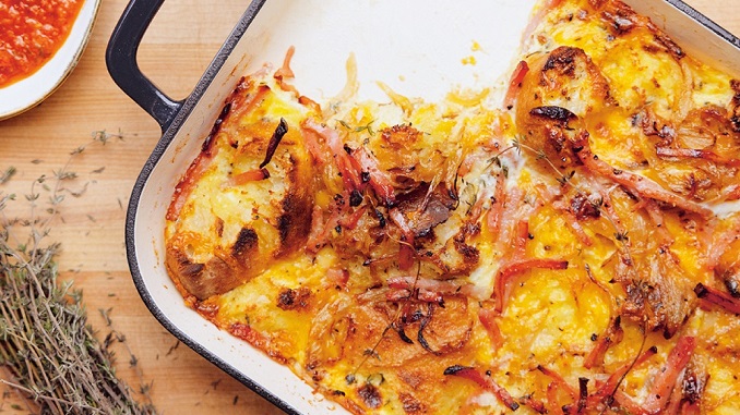 Recipe for Savoury Breakfast Bread Pudding