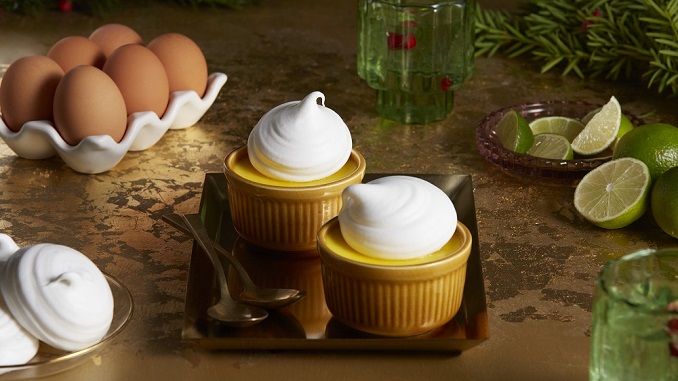 Recipe for Egg Pudding with Lime Meringue from Chef Minh Phat